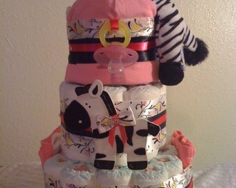 Heart diaper cake | Etsy