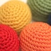 Rainbow Crochet Balls