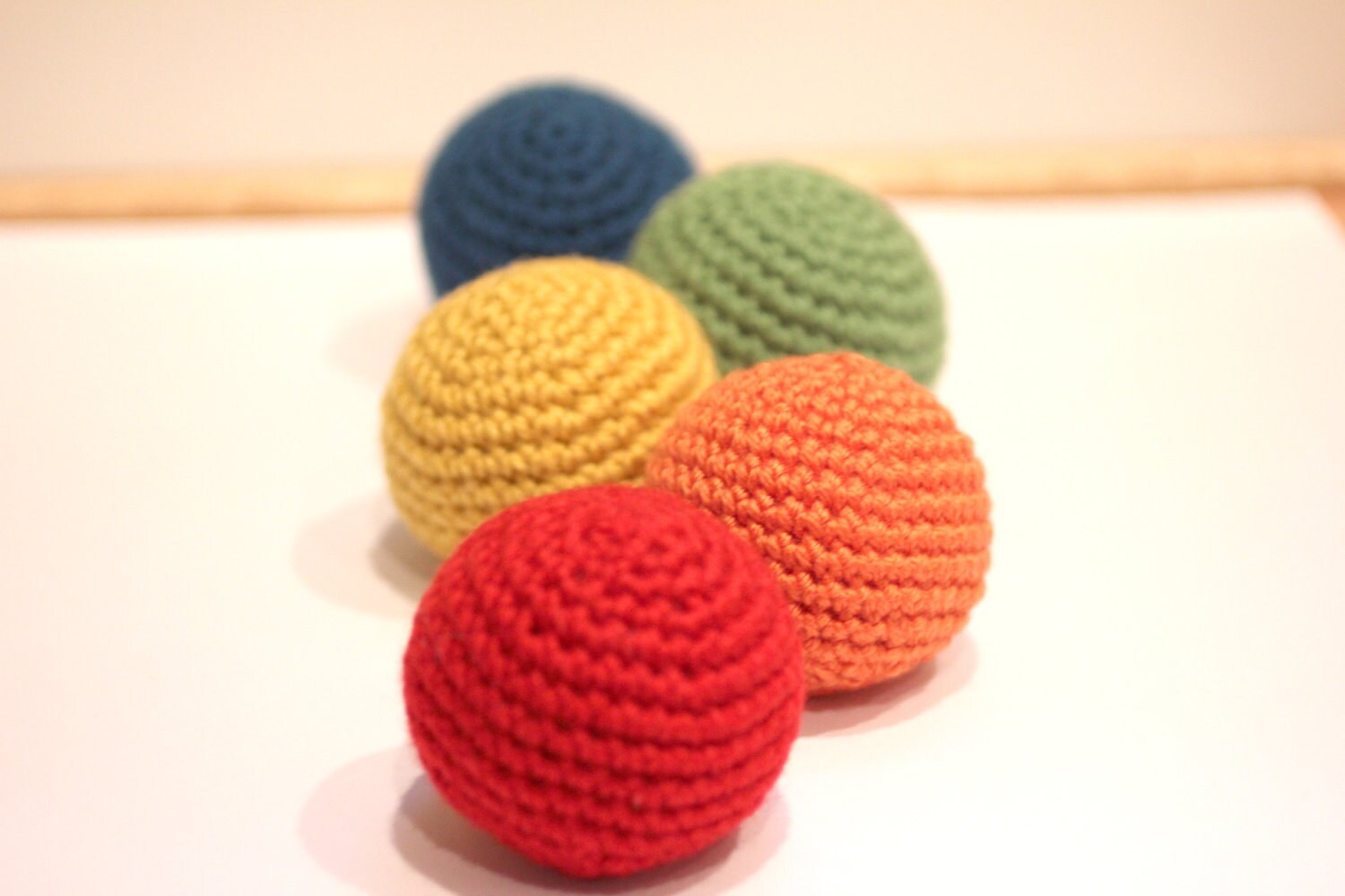 Rainbow Crochet Balls