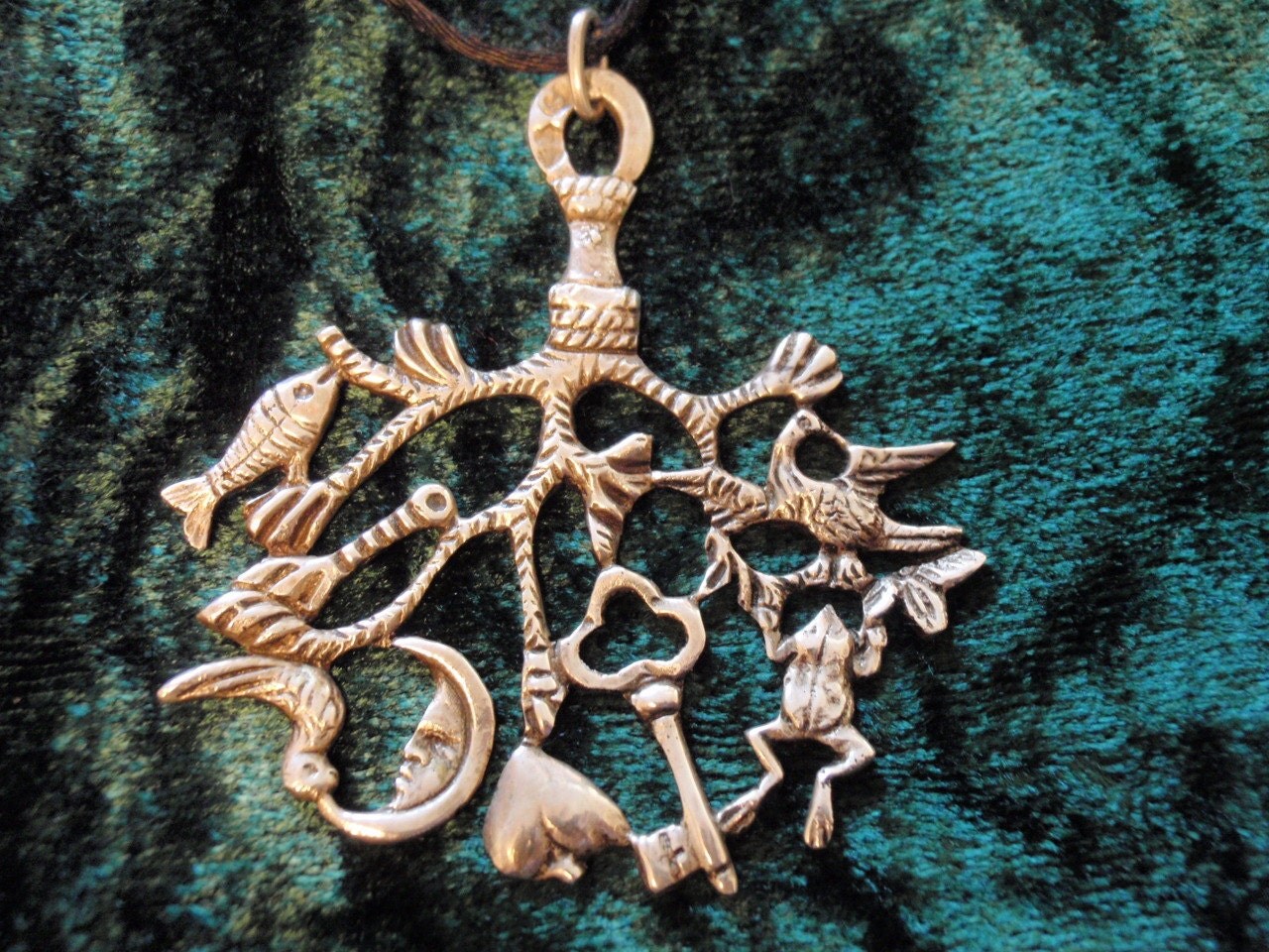 CIMARUTA Pendant Fratelli COPPINI Antique 800 by NaturesFinery