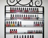 Items similar to Hanging Nail Polish Rack Wrought Iron Metal "Catch the ...