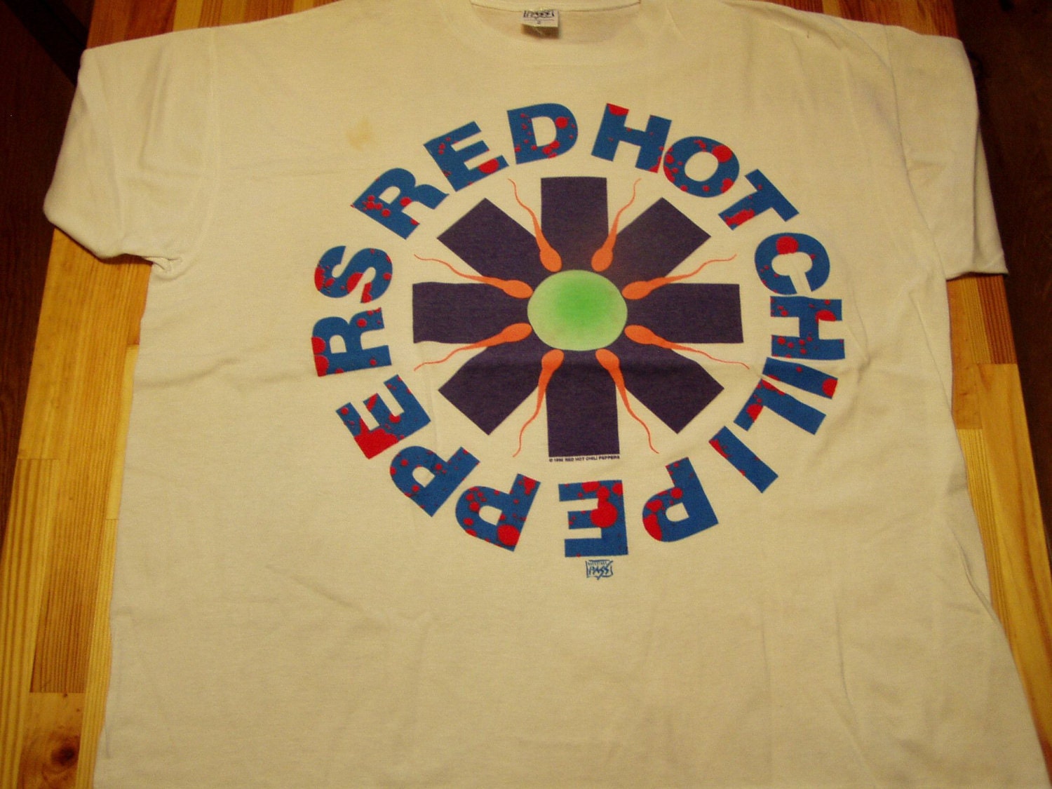 Red Hot Chili Peppers Sperm T Shirt Licenced Dead Stock W