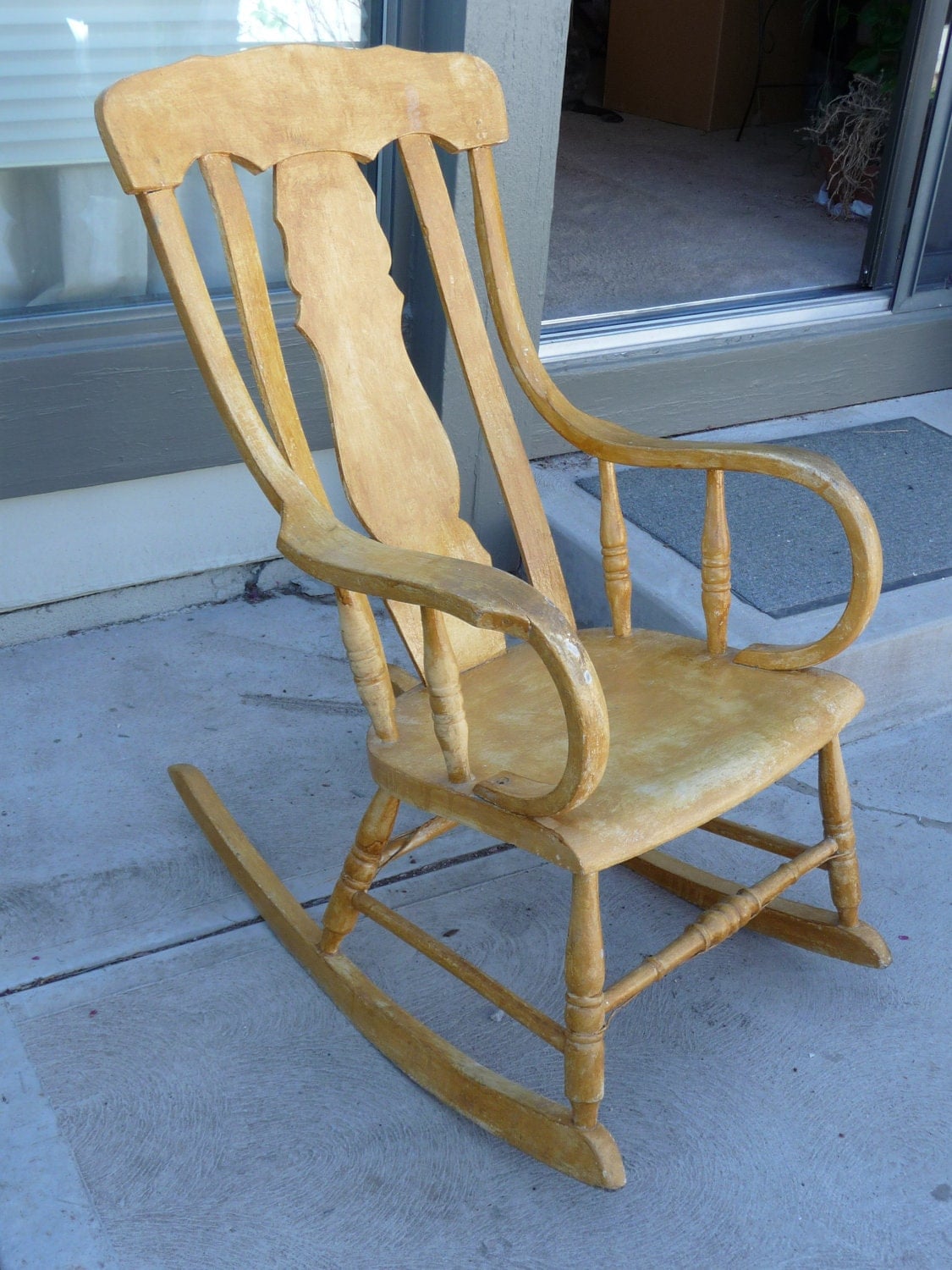 Well designed handmade wooden rocking chair built in 1899. – Haute Juice