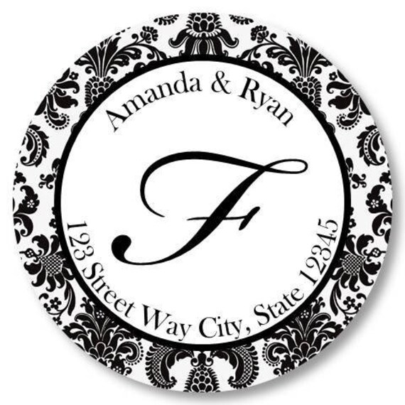Personalized Printable Round Address Labels - Chantel