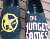 Items similar to Hunger Games inspired custom painted shoes on Etsy