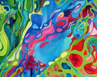 Items similar to Ninja - Shhh Original Acrylic Painting 16"x20" on Etsy