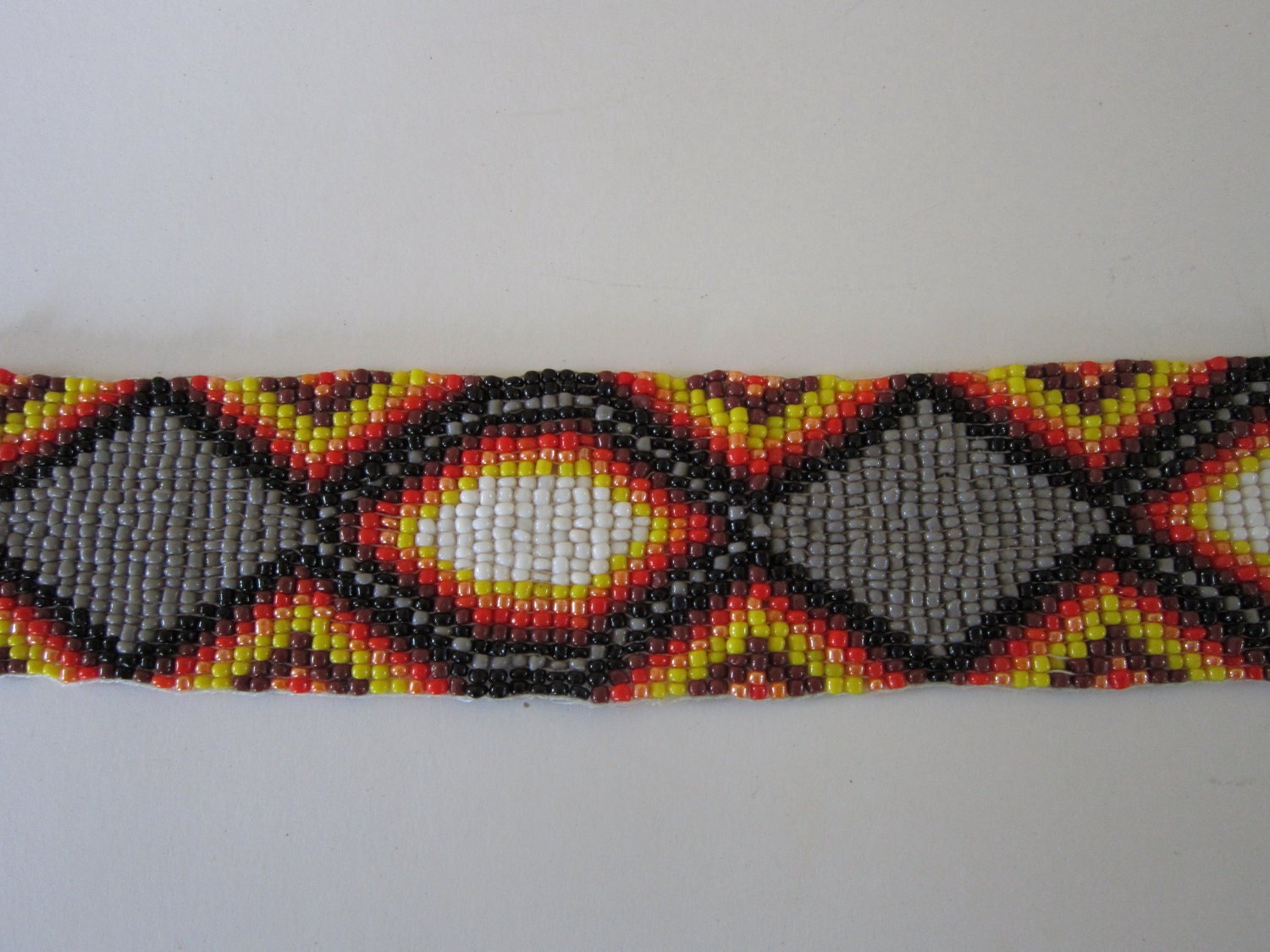 Glass Beaded Strip 20 x 1.25 Tribal Regalia Beadwork Craft S1