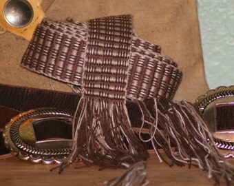 Inkle Woven Cotton Belt w/2 ring buckle by TheMuleskinnerShop