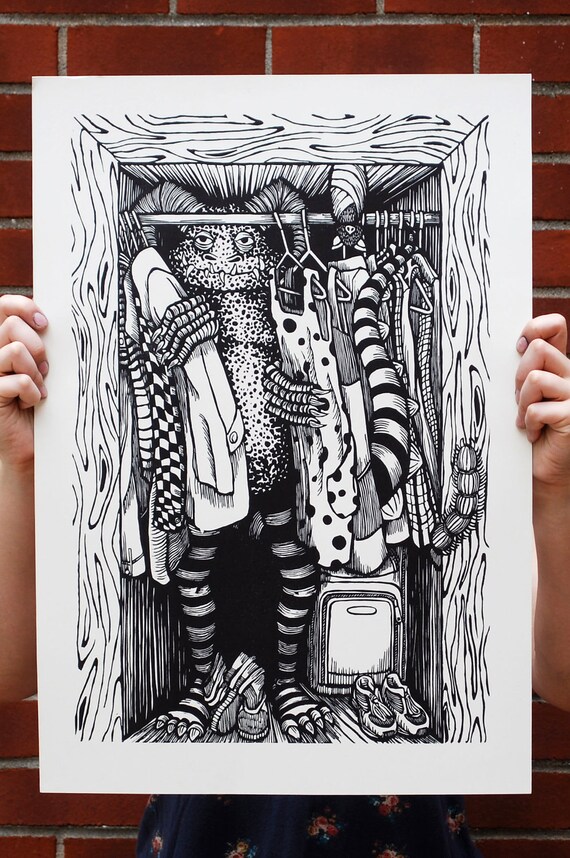 Items similar to Closet Monster on Etsy