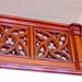 GOTHIC WALNUT Hand Carved BALCONY Railing by NestHomeDecorLife