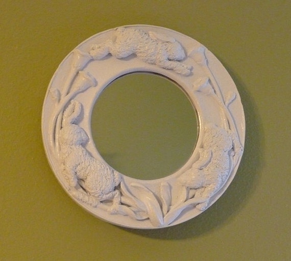 White Rabbit Framed Mirror by MiroirMiroirsurleMur on Etsy