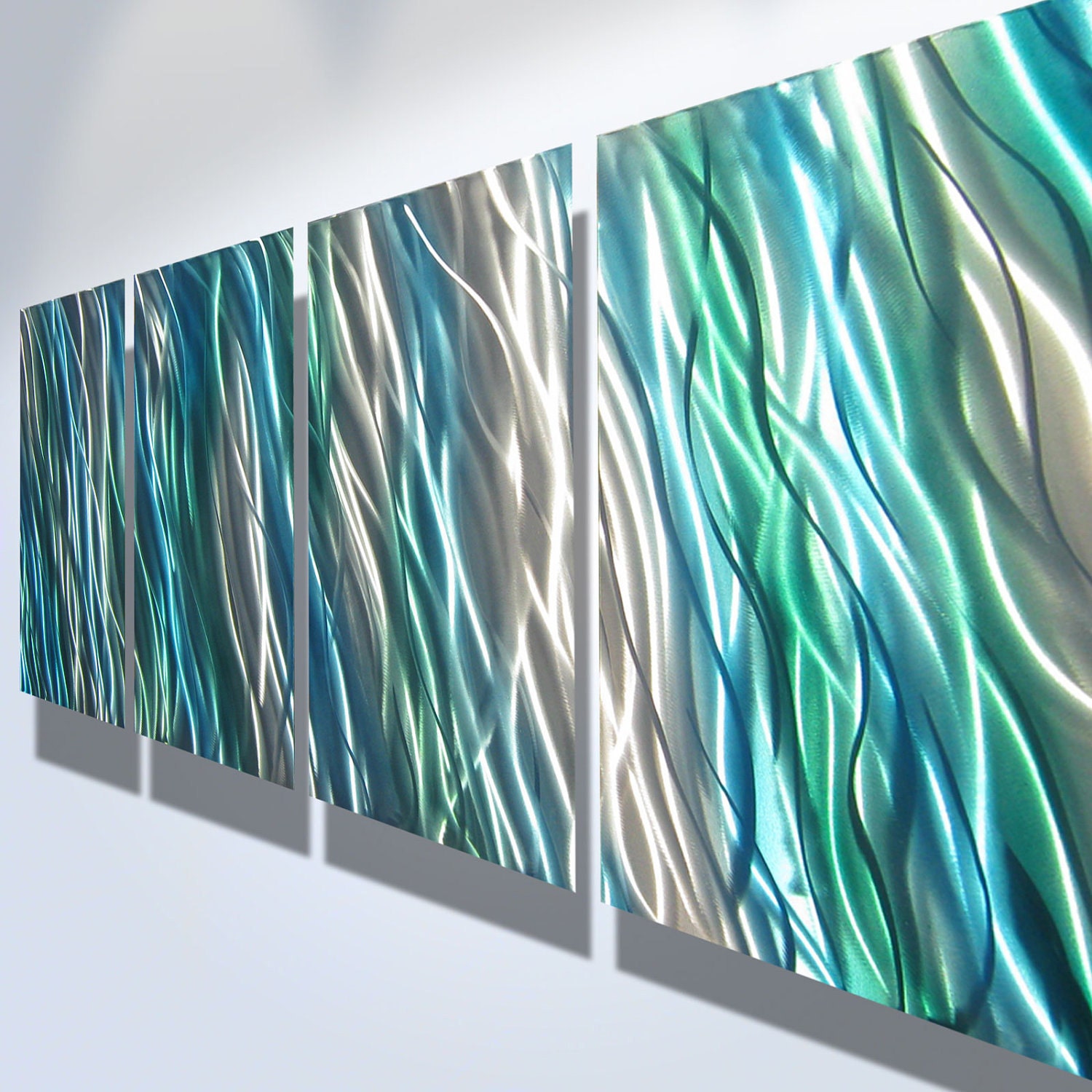 Metal Wall Art Decor Abstract Contemporary Modern Aluminum