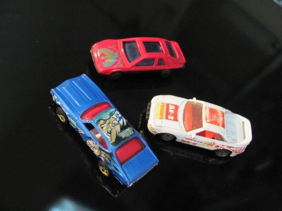 Vintage Hot Wheels Cars Refrigerator Magnet Set