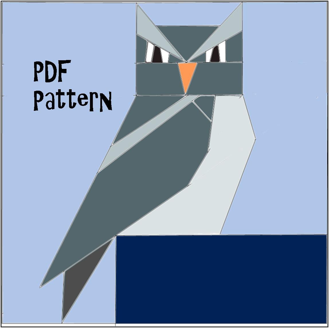 Paper Pieced Owl PDF Pattern