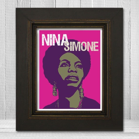 Nina Simone Print 11x14 Music Print Music Legend Print