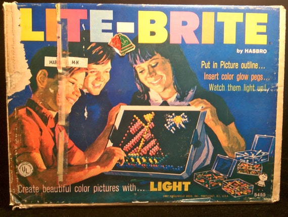 The original Lite-Brite. Memories of spilling the pegs on the floor and ...