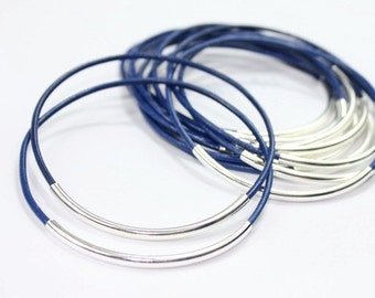 Popular items for blue bangle on Etsy