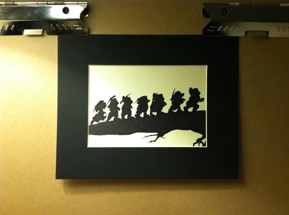Disney Seven Dwarfs Silhouette