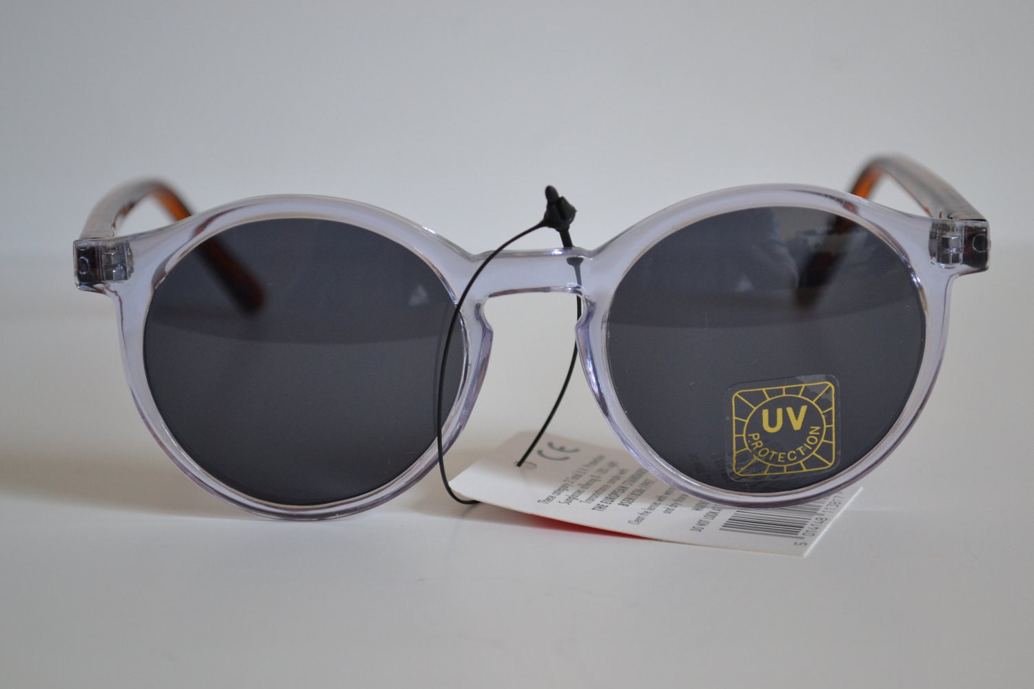 Vintage Clear & Tortoiseshell Keyhole Round Sunglasses – Haute Juice