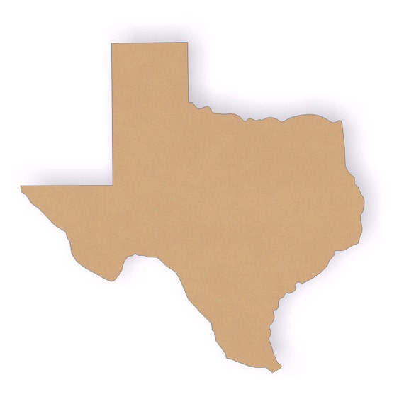 12.25 Tall Texas Wood Craft Cutout Shapes