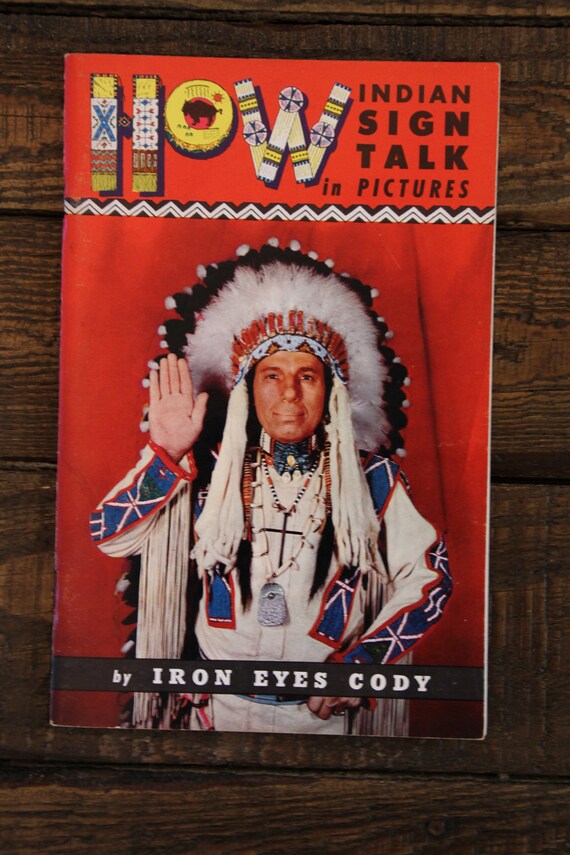 1950s Vintage Native American Sign Language Book by TheBlackVinyl
