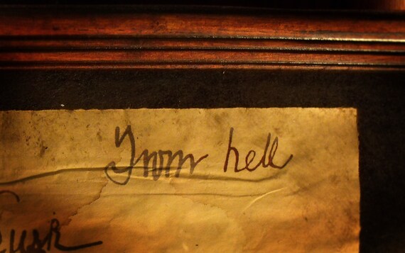 Jack the Ripper, "From Hell" Letter framed. by TheRagNBoneEmporium