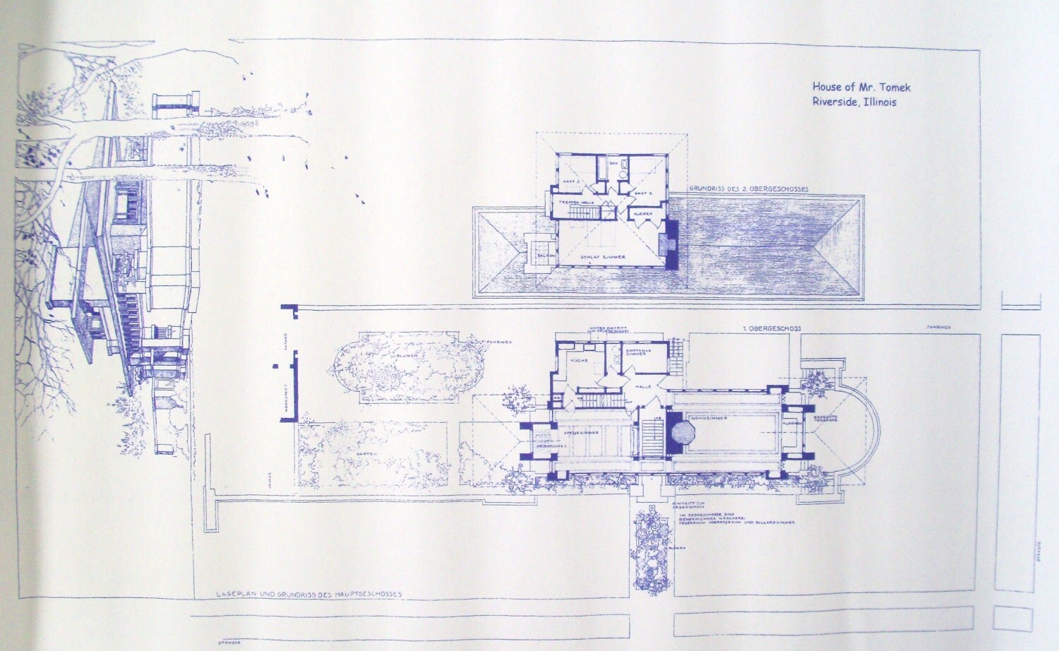 Frank Lloyd Wright Blueprint Paper