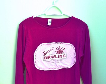 Pink bowling shirt | Etsy