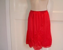Popular items for red half slip on Etsy
