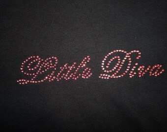 Diva rhinestone | Etsy