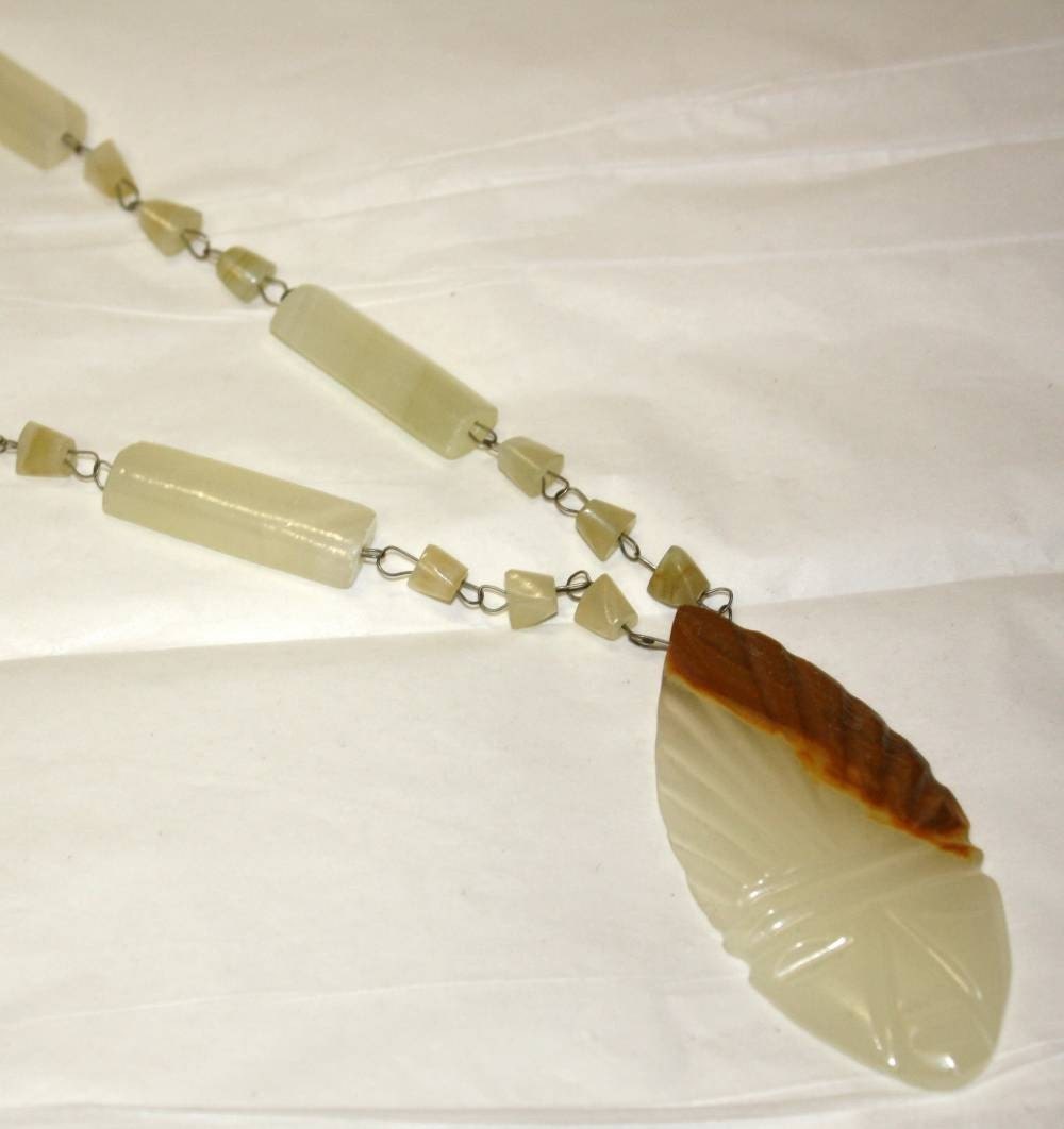 Carved Stone Face Necklace – Haute Juice