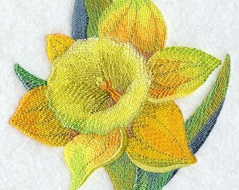 Daffodil quilt block | Etsy