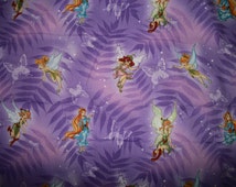 Unique tinkerbell fabric related items | Etsy