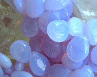 Czech Glass Color Changer Periwinkle Alexandrite Flat Drop Beads 12 x ...