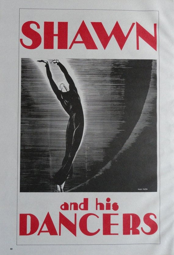 Vintage Dance Poster Shawn And His Dancers And Bolle by KingPaper