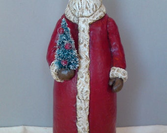Paper mache santa | Etsy