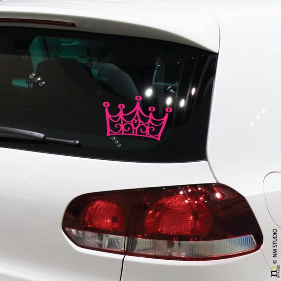 Princess Crown Car Decal 9 x 5.5
