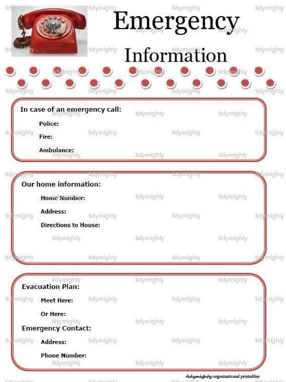 Daycare Emergency Phone Number List Template Ice Storm Facts 