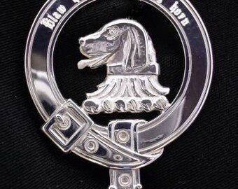 Gray Clan Crest Scottish Cap Badge CB02