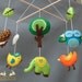 Forest baby mobile Animals baby mobiles Spring hanging