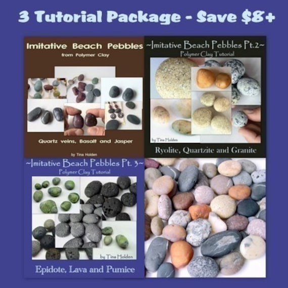 Imitative Beach Pebble Series plus bonus Polymer Clay
