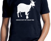 Unique goat tee related items | Etsy