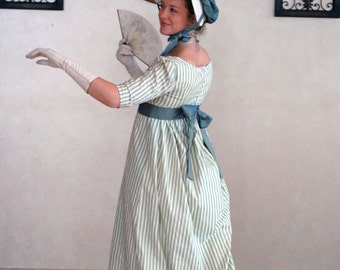 CUSTOM Regency Jane Austen Chiffon Fichu Neck Shawl by MattiOnline