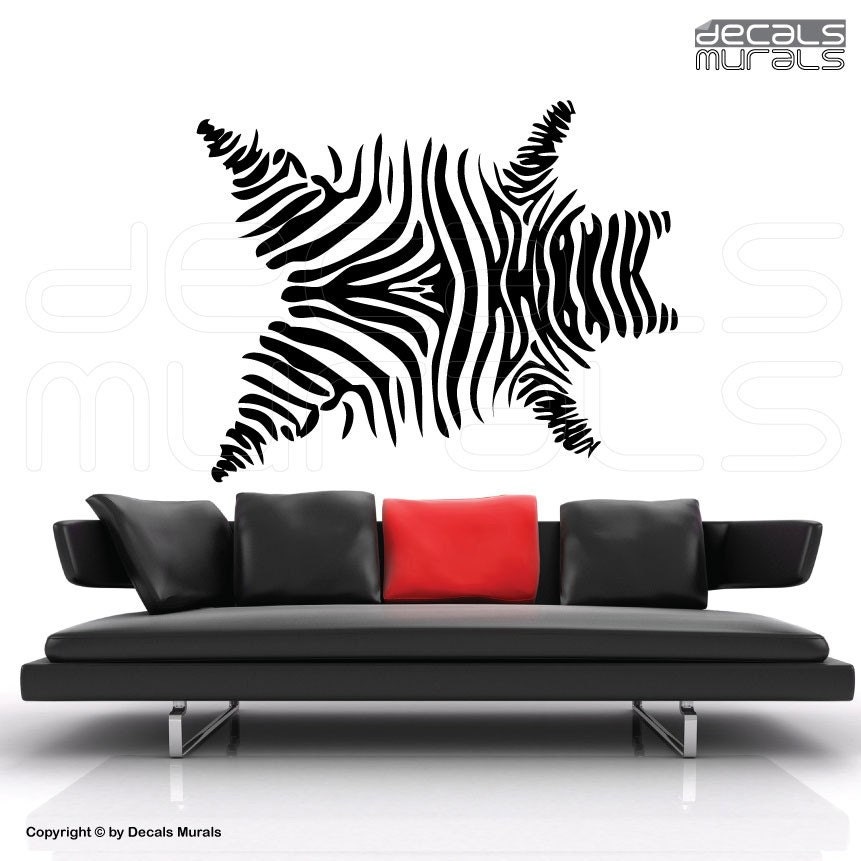 Wall Decals ZEBRA SKIN PRINT Vinyl Art Surface Graphics