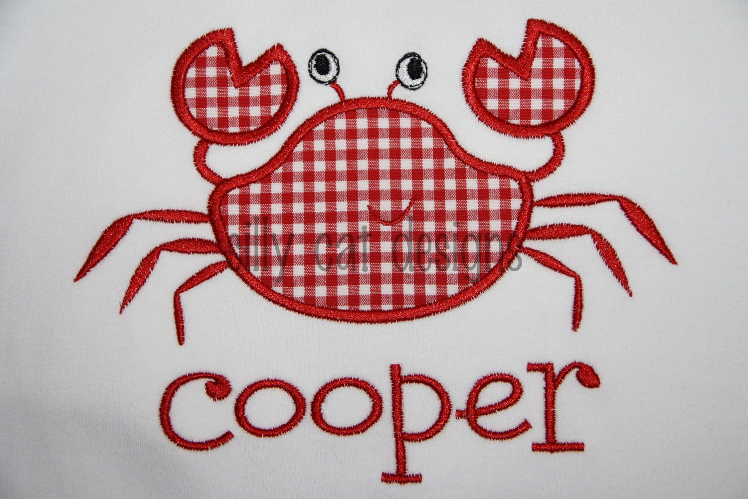 Crab Applique Machine Embroidery Design