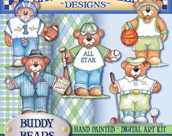 Teddy Bear Clip Art Childrens Art Laurie Furnell Art