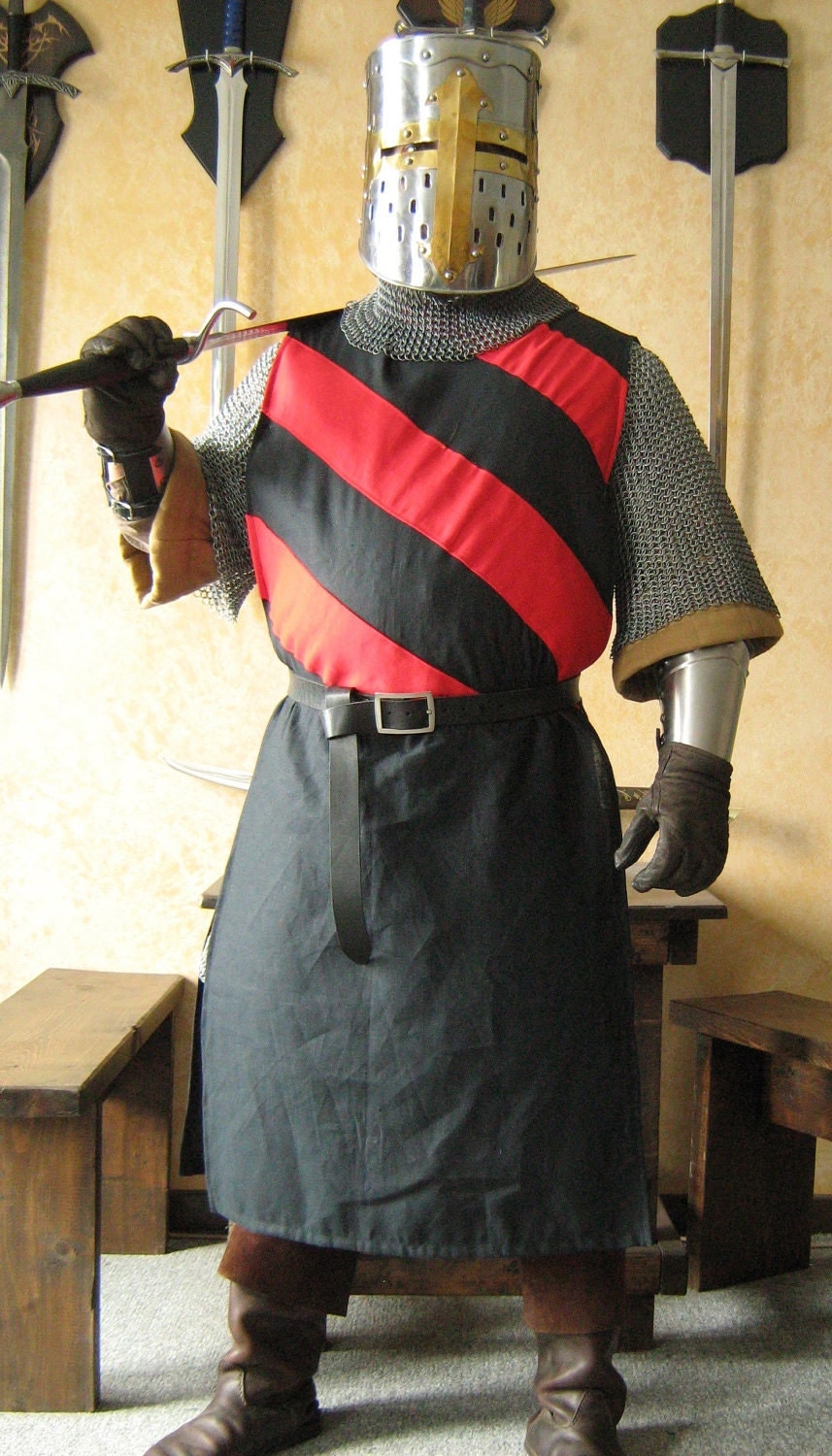 Medieval Knight Heraldry SCA Surcoat Tunic Tabard