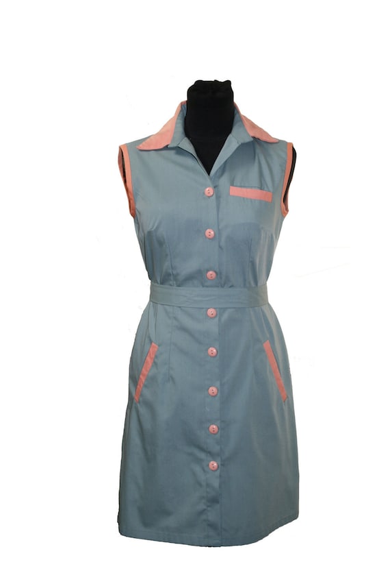 Items similar to Diner dress, retro diner dress , uniform dress ...