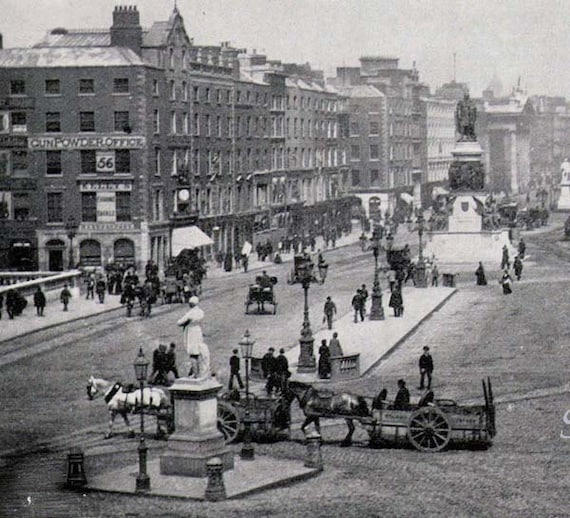 Dublin Ireland Sackville Street 1890 Large Photo Print