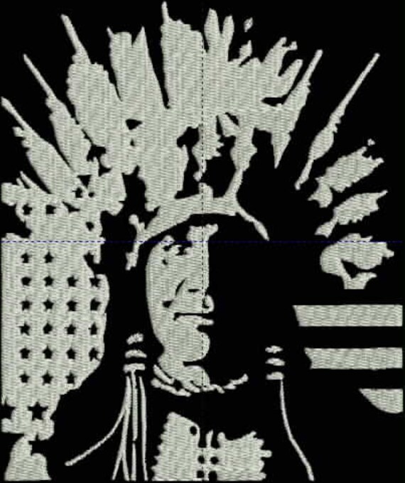 Native American Digitized Embroidery Design